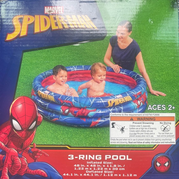 Toys | Spiderman 3 Ring Kids Pool | Poshmark